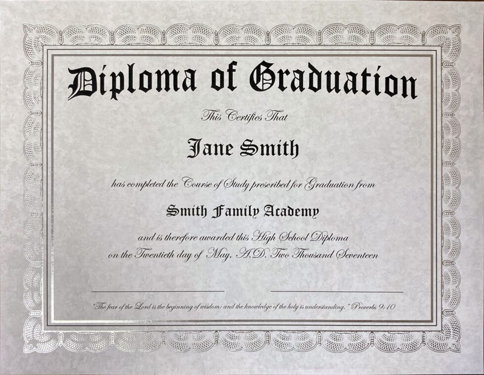 High School Graduation Diploma - CHEC